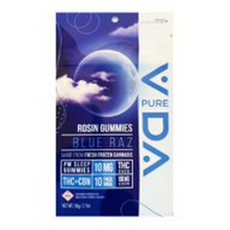 Blue Razz Rosin Gummies CBN:THC 10x10mg 100mg