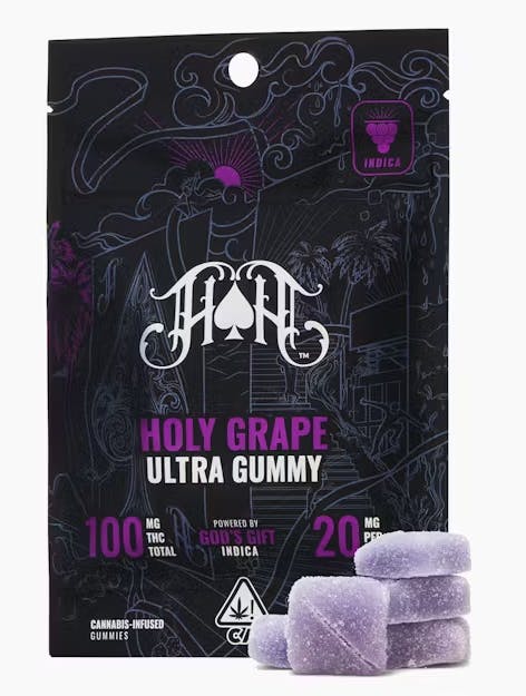 Holy Grape Gummies | 100mg THC | Indica | Heavy Hitters | Raven's Joint ...