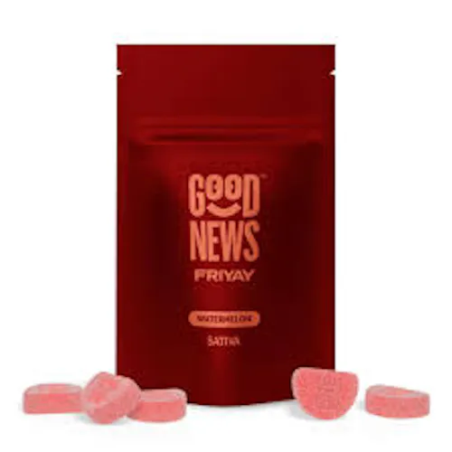 Good News | Watermelon | 55mg Gummies | 10ct • Ethos Cannabis