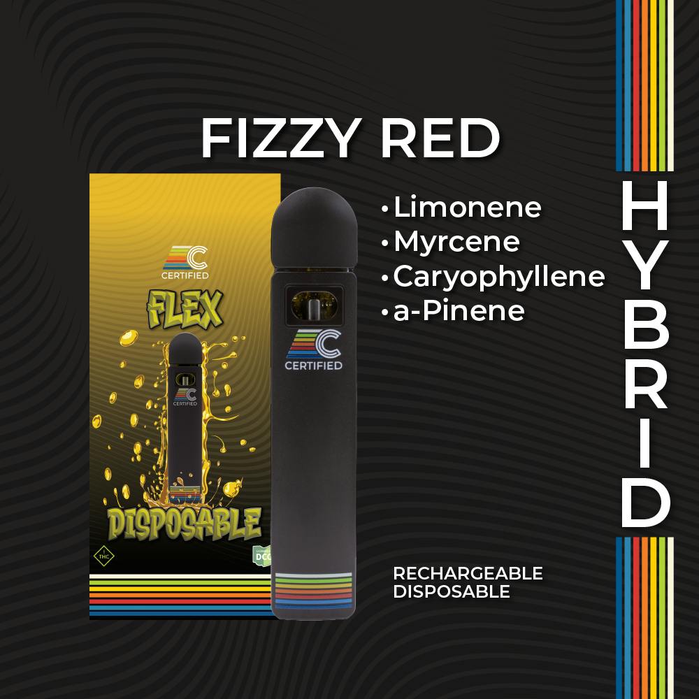 Fizzy Red – FLEX | 1g Distillate Disposable 1g Vaporizers | CERTIFIED