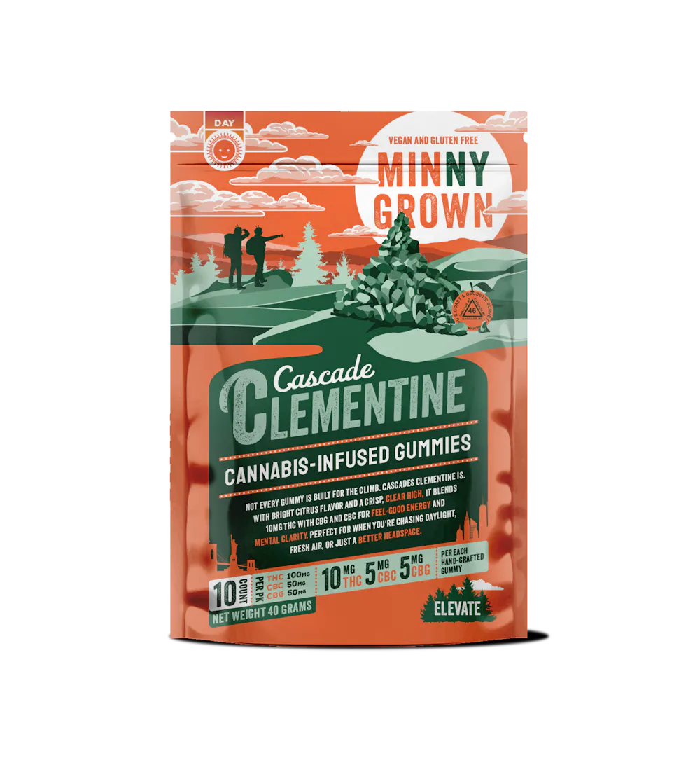 Minny Grown Minny Grown - Cascade Clementine - 10mg THC - 5mg CBC - 5mg ...