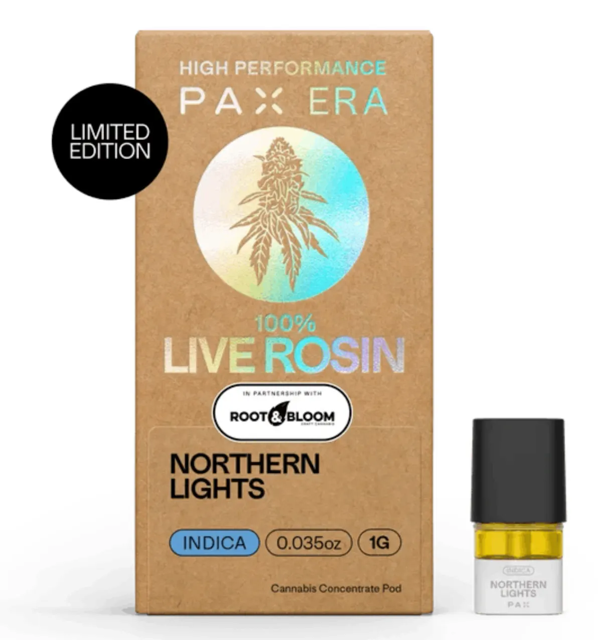 PAX x Root & Bloom Northern Lights 1g Pod (Live Rosin) 1g Vaporizers ...