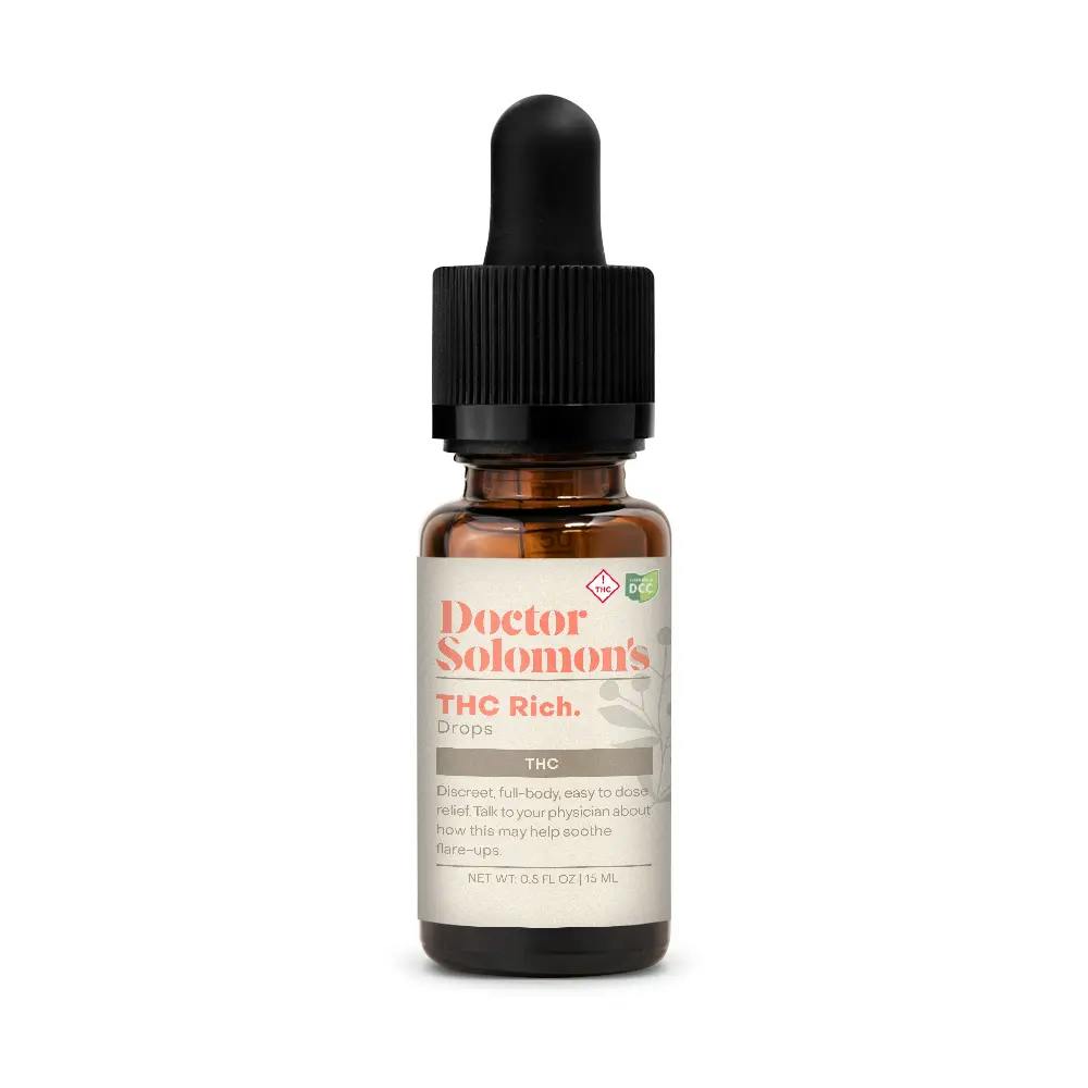 THC Rich Drops (200mg THC) 15ml Tinctures | Doctor Solomon's