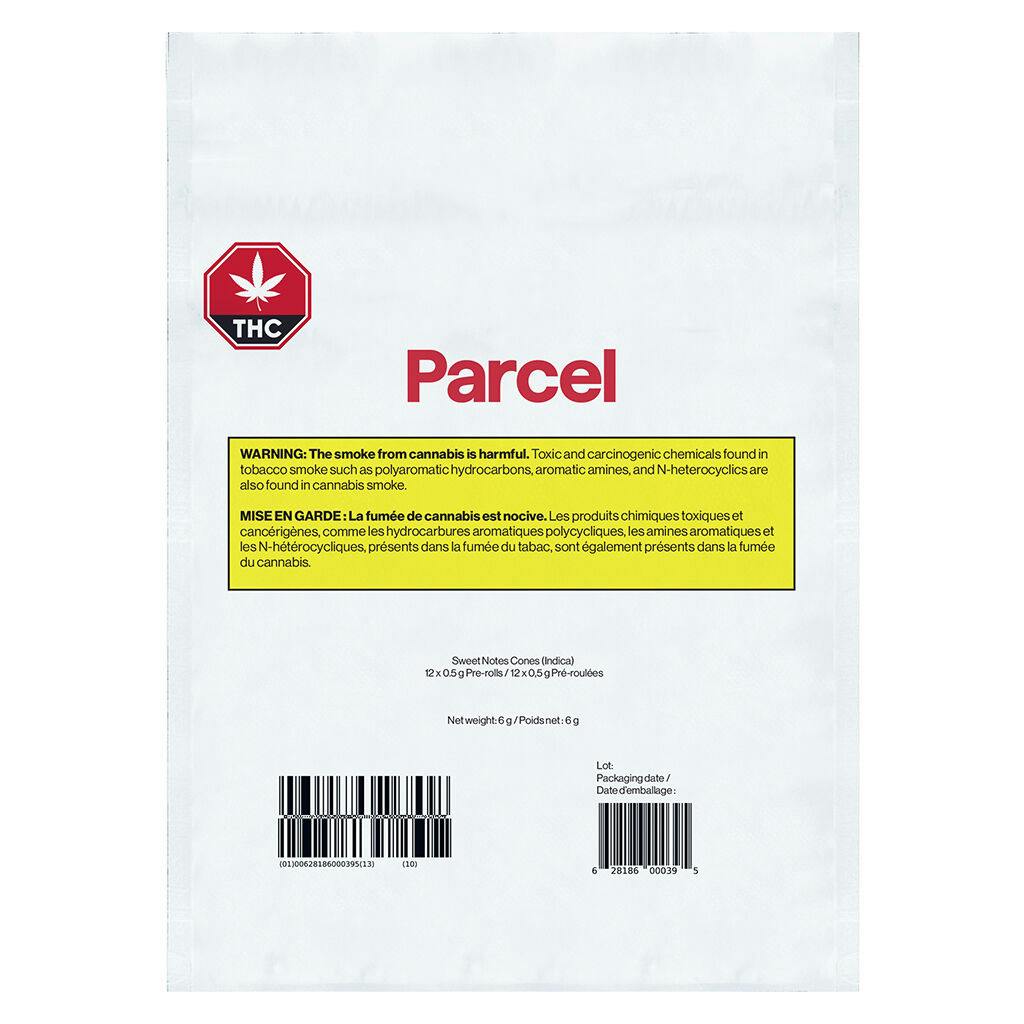 Parcel - Sweet Notes Cones (Indica) Pre-Roll - 2x1g