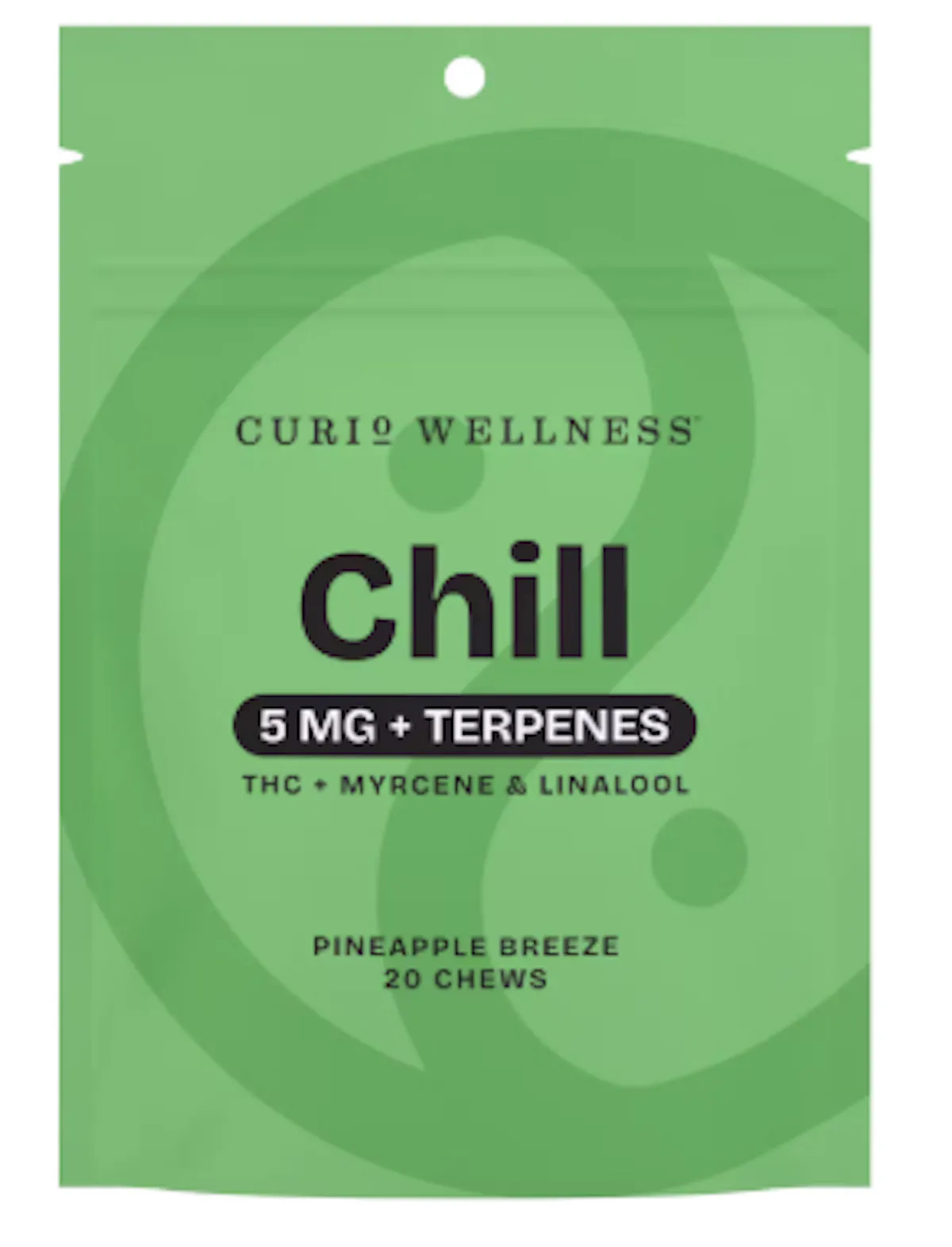 Curio Chill Pineapple Breeze Gummies 100mg 20pk .1g Edibles | Curio ...
