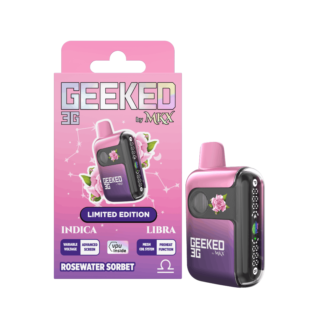 Buy Geeked By MKX - 3g Disposable *LIMITED EDITION* - Rosewater Sorbet ...