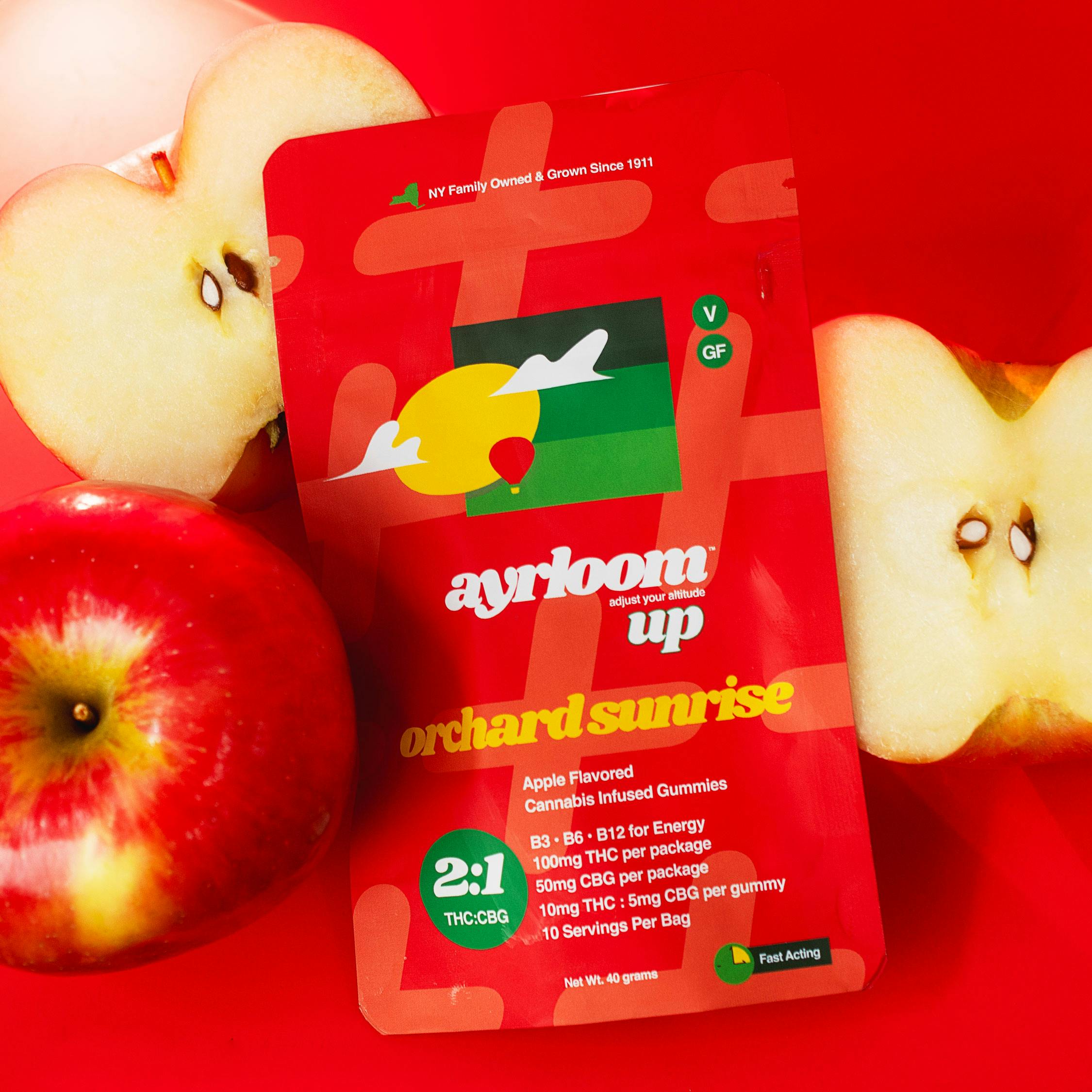 "Up" 2:1 Orchard Sunrise Infused Gummies | 100mg | Electric City Cannabis Co.