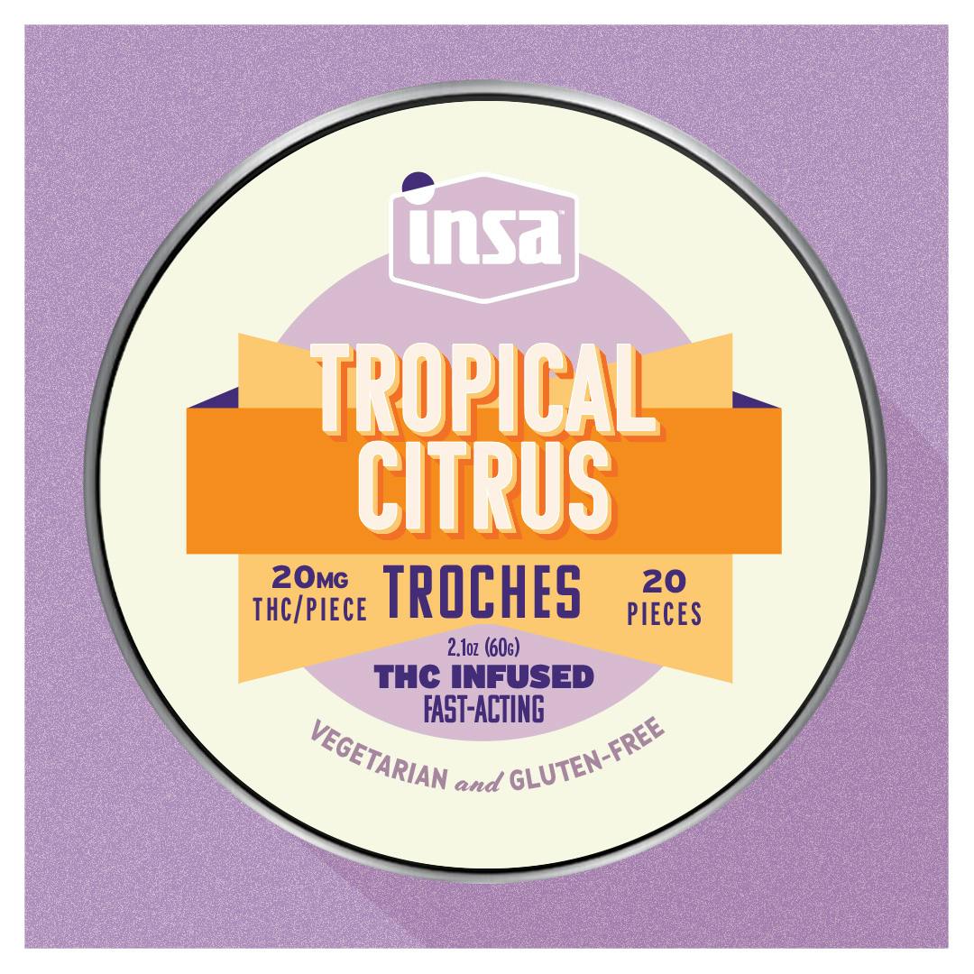 INSA Tropical Citrus RSO Troche 400mg 20pk