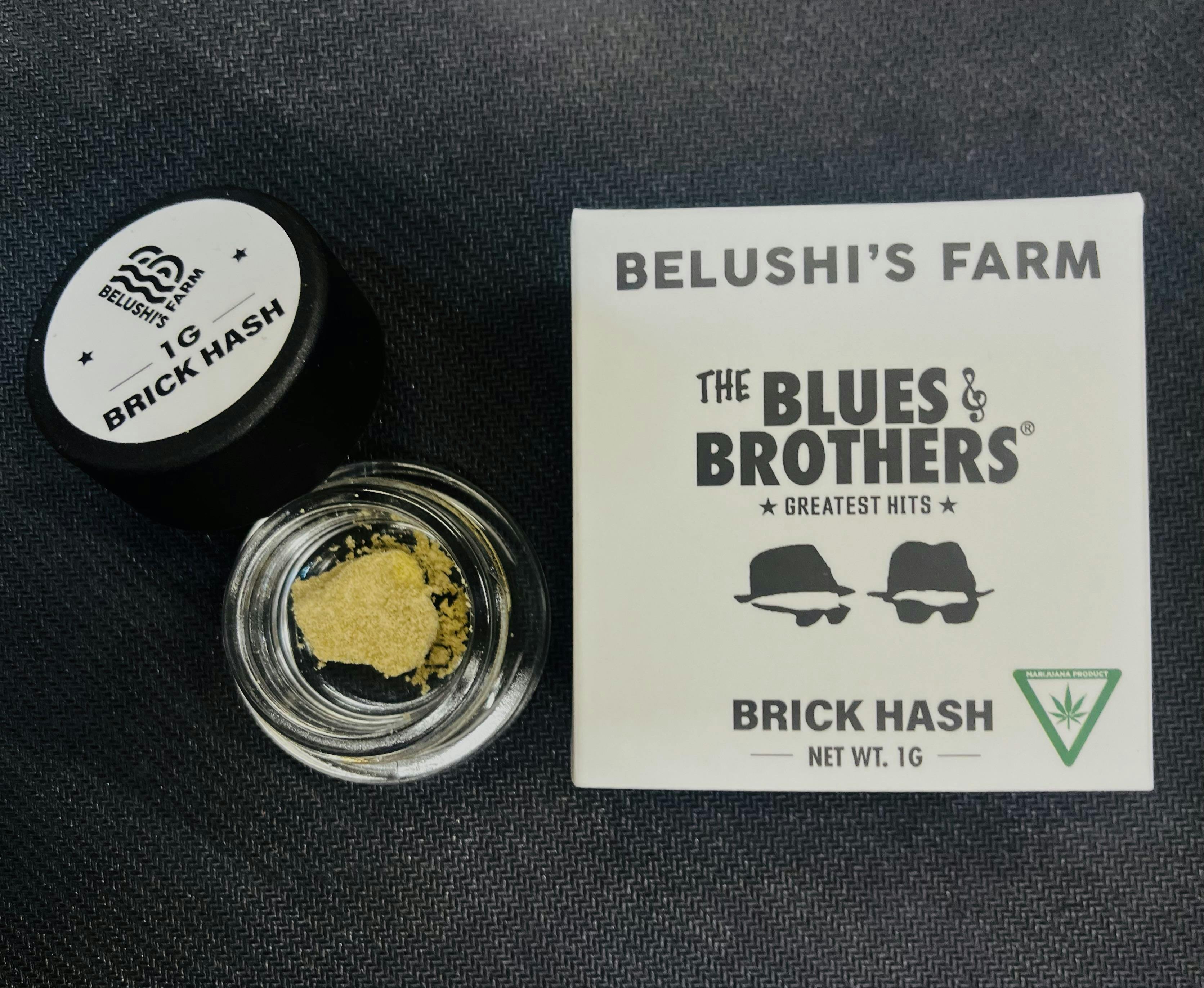 Belushi's Farm | Brick Hash - 1g - GMO | Concentrates | The Ouid Shop